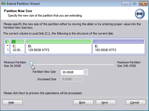 Comment étendre la partition système, élargir et agrandir la partition C: pour Windows 8/7/XP ...