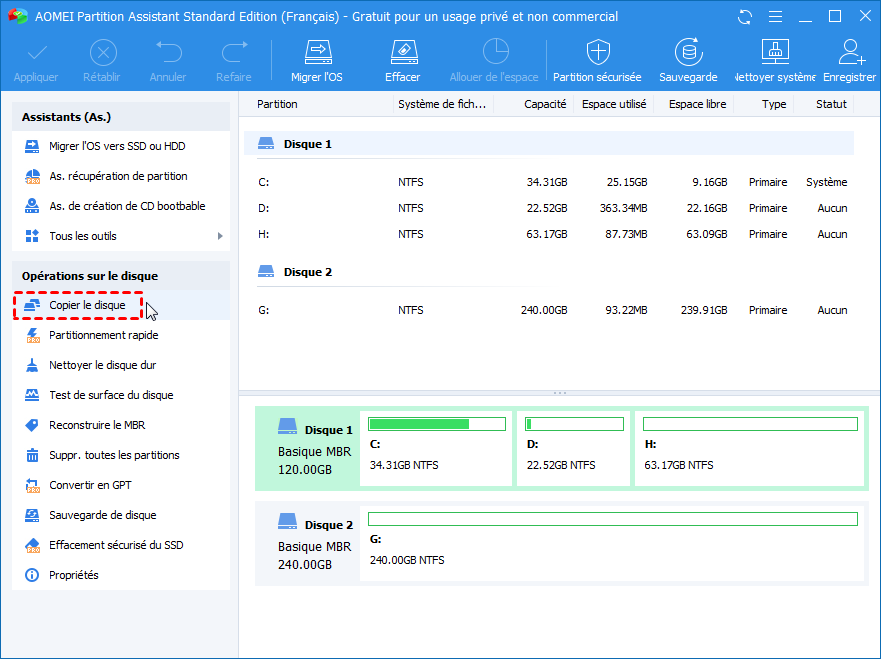 Comment rapidement cloner un disque dur sur un autre sous Windows