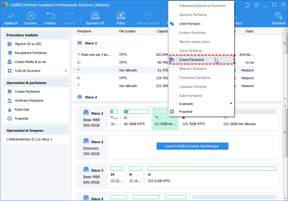 Partizione Disco Rigido Gratuito in Windows 10 per Organizzare ...