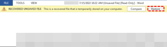 How to Recover Overwritten Word Document on Windows 11/10