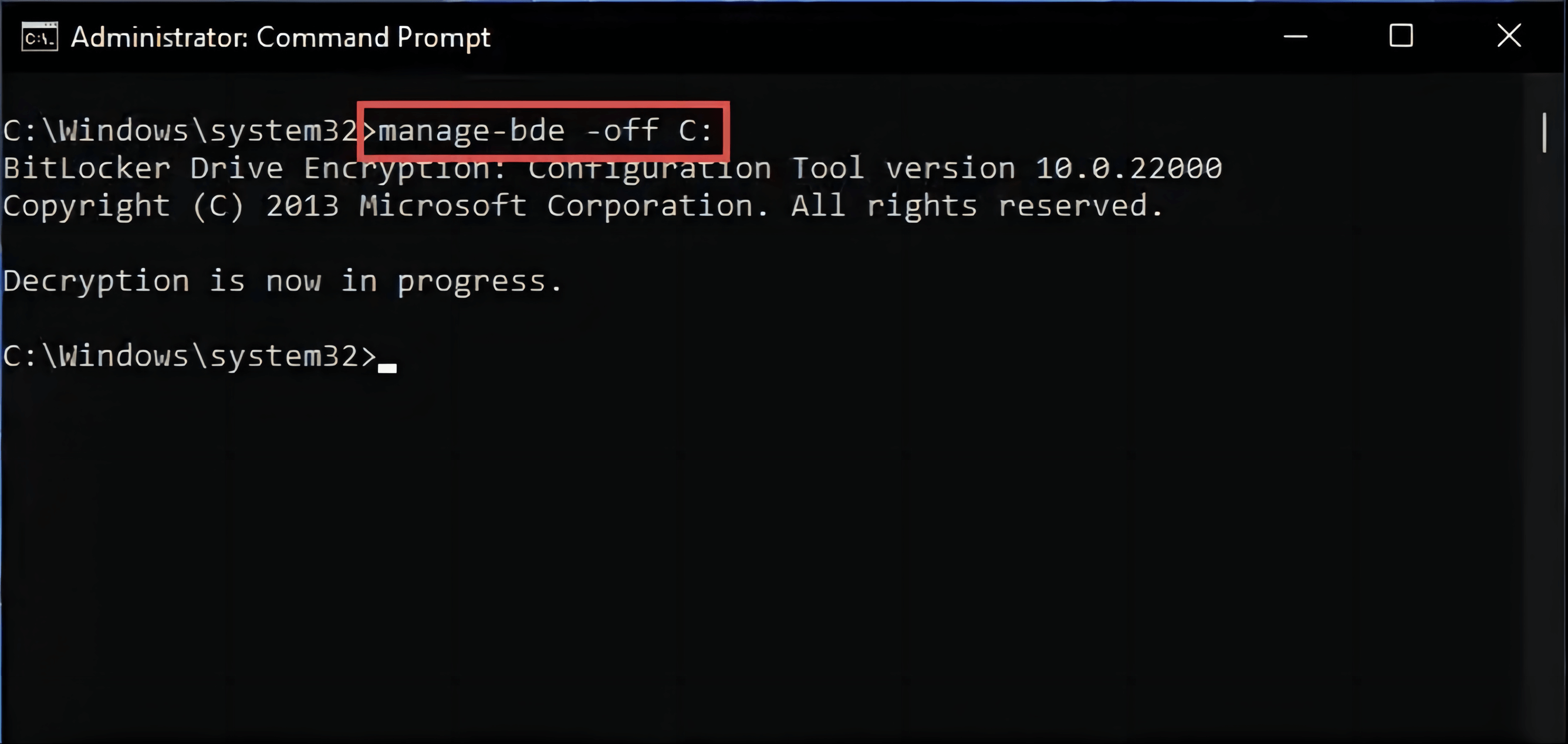 How to Turn off BitLocker on C Drive in Windows 11/10 [4 Ways]