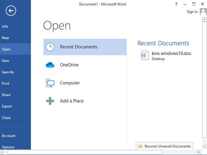 How to Fix Word Recent Documents Not Showing