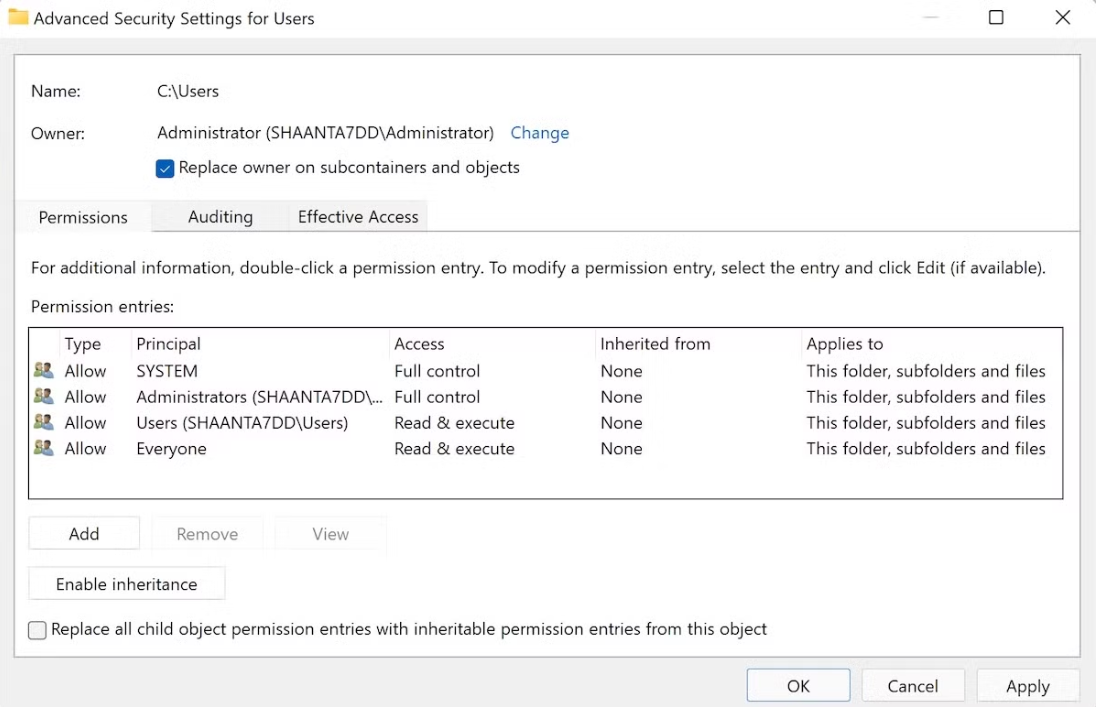 Error: Windows 11 Don Not Have Permission to Delete This File
