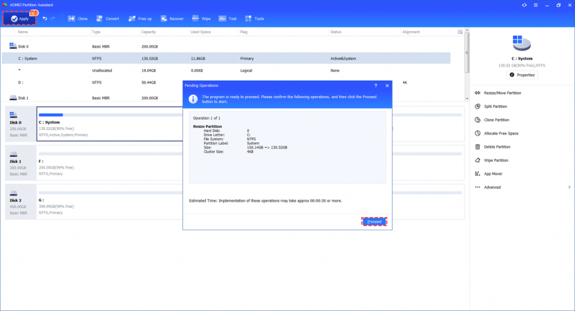 How to Resize Partition with AOMEI Partition Assistant?