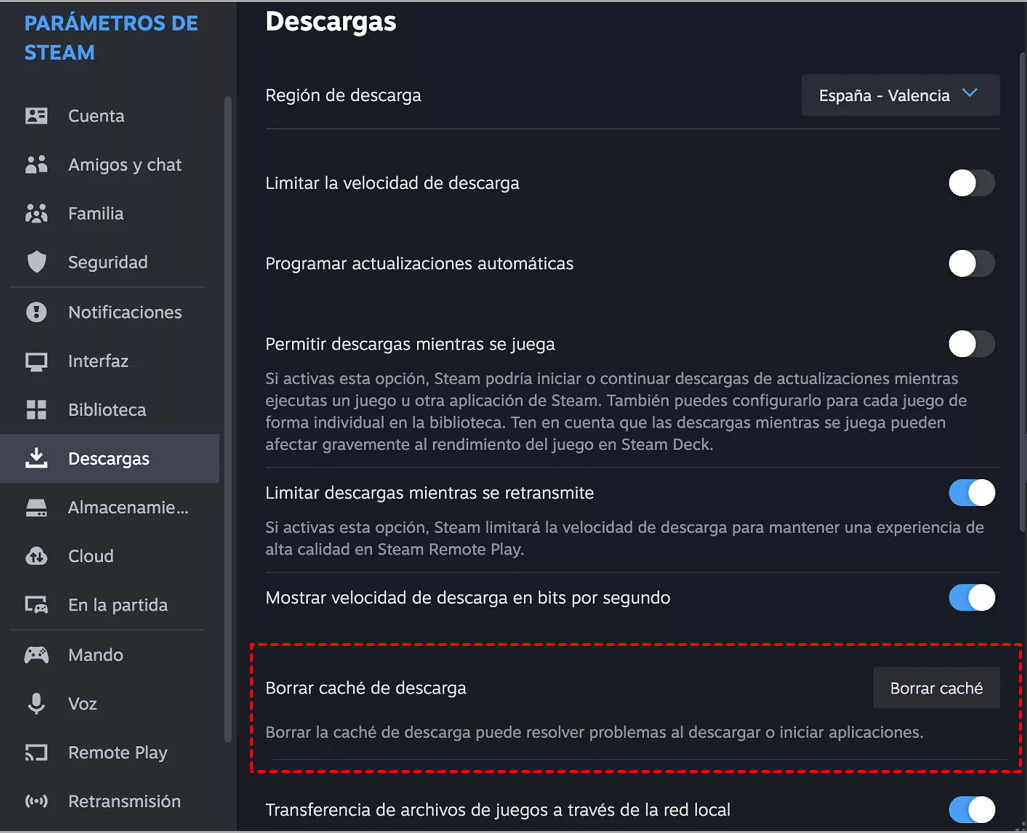 Cómo solucionar archivos descargados perdidos en Steam