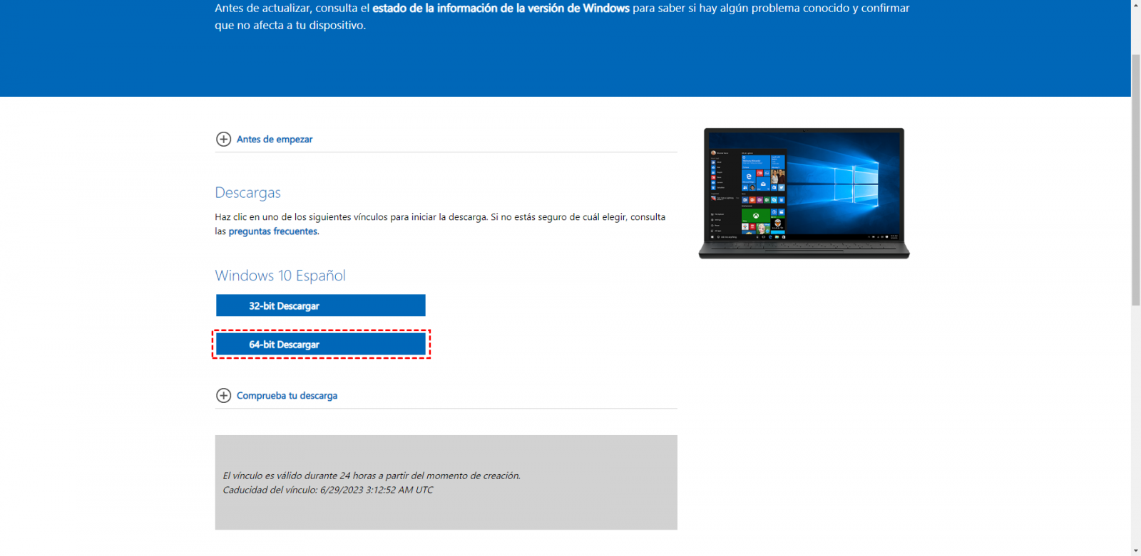 ¿Cómo Descargar Archivo ISO de Windows 10?