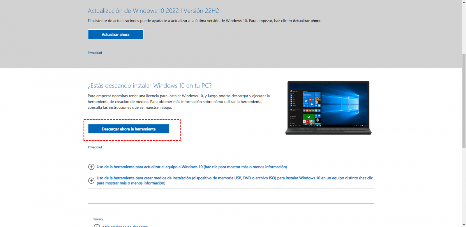 ¿Cómo Descargar Archivo ISO de Windows 10?