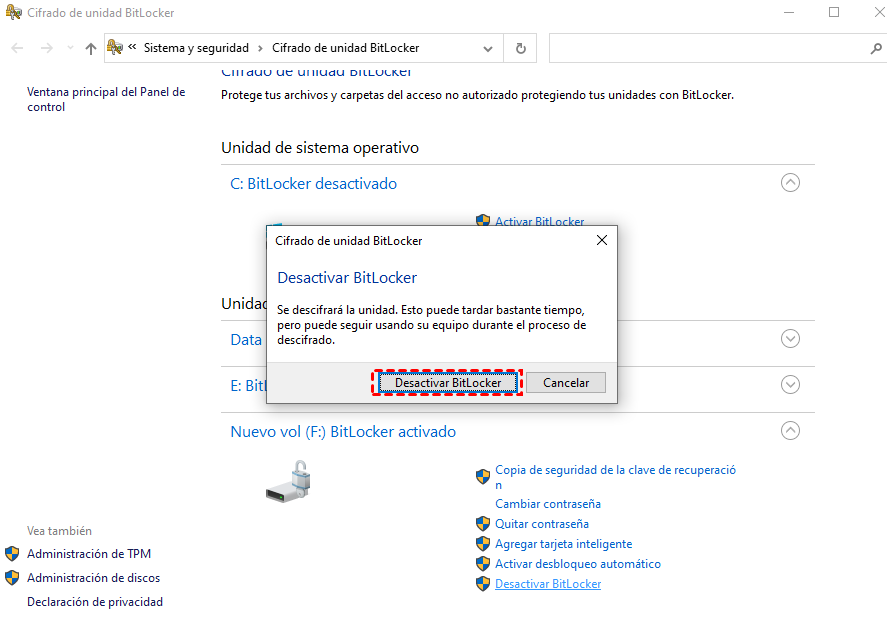 ¿Cómo Cambiar el Tamaño de la Partición Cifrada con BitLocker en Windows 10?