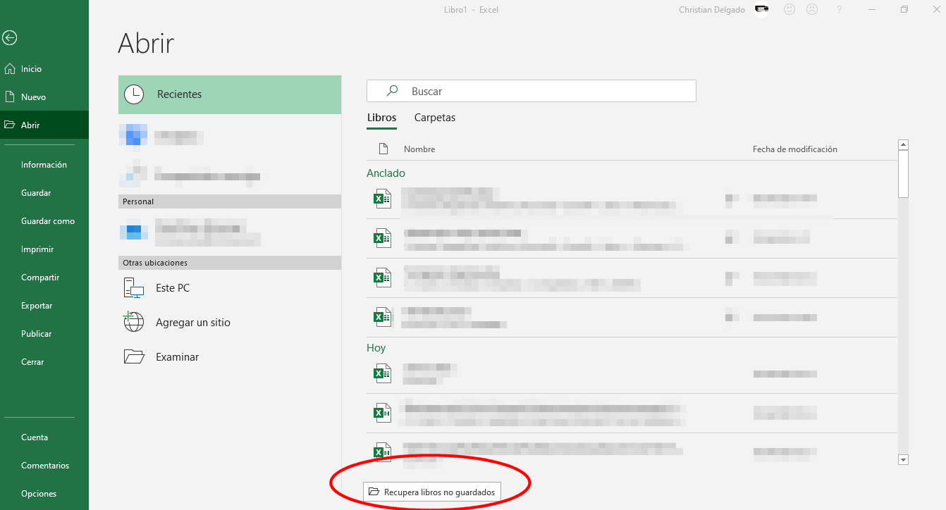Historial de archivos de Excel borrado! ¿Cómo ver archivos recientes de ...