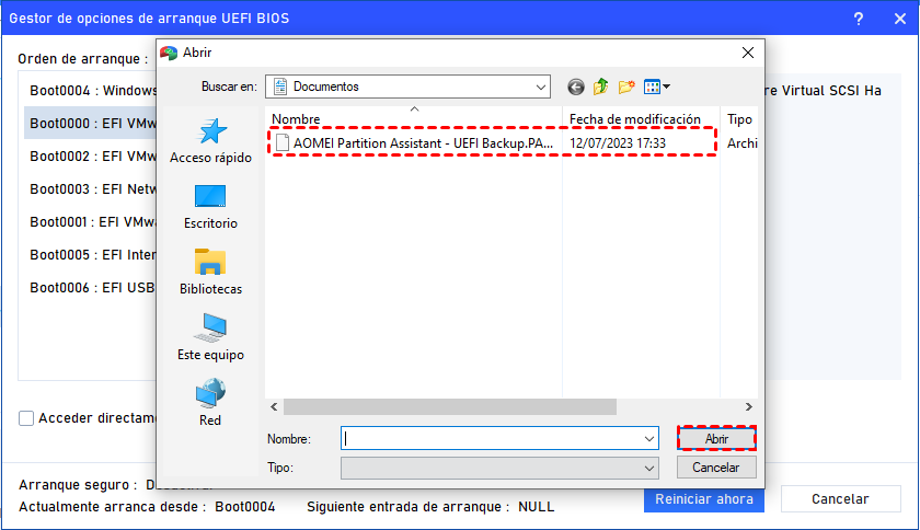 Cómo Restaurar Administrador de Arranque de Windows en UEFI BIOS