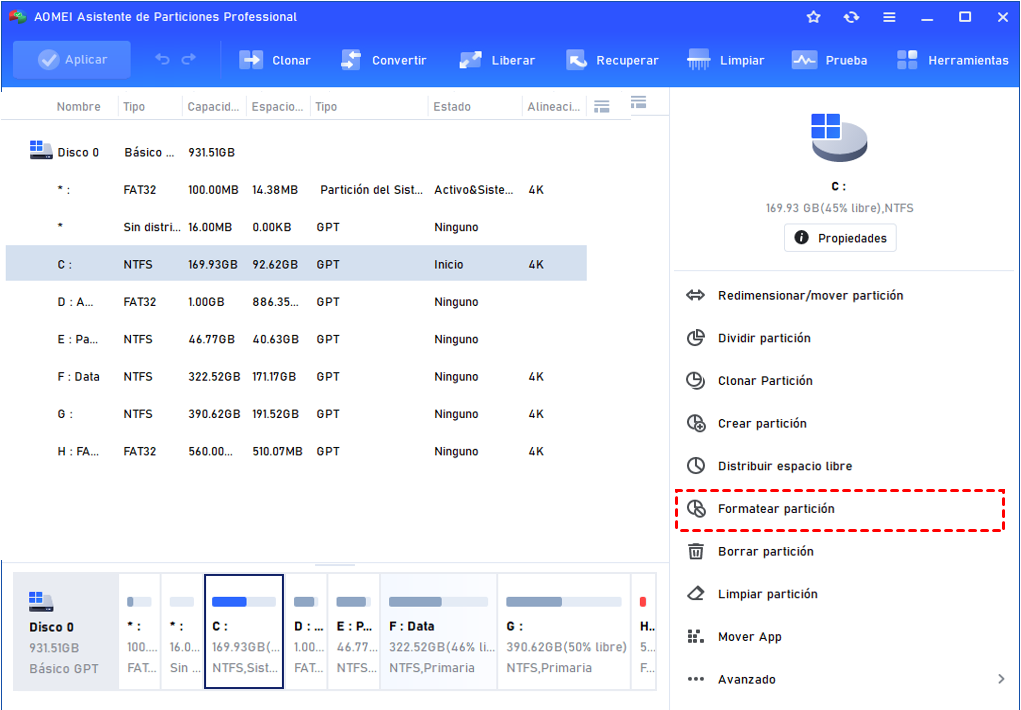 2 Métodos para Formatear la Unidad C Windows 10, 8, 7