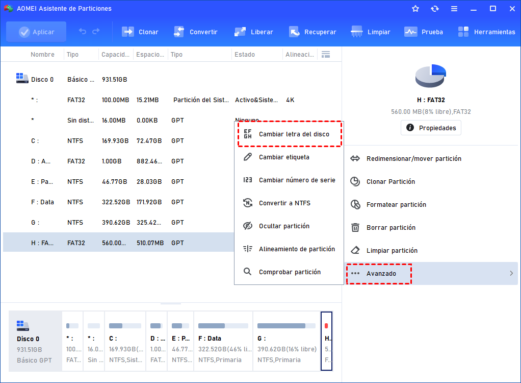 ¿Cómo cambiar la letra de unidad en Windows 10/8/7 de manera sencilla?