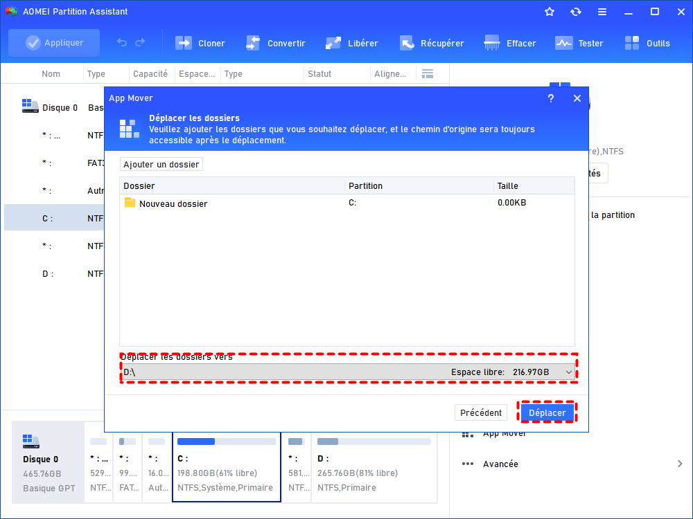 Puis-je modifier l'emplacement de Program Files et comment le faire