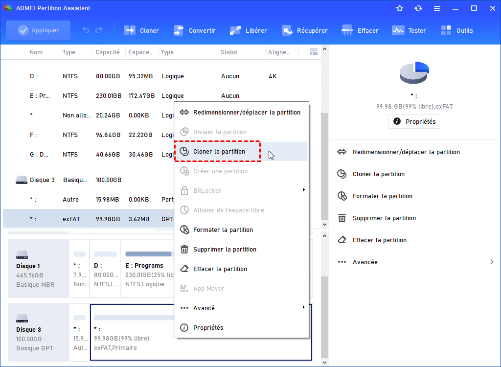 [Gratuit] Copier une partition exFAT sur un autre disque de manière ...