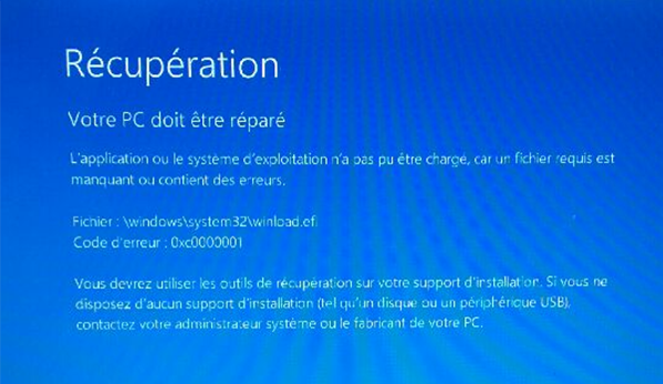 Corriger le code d'erreur 0xc0000001 sur votre Windows
