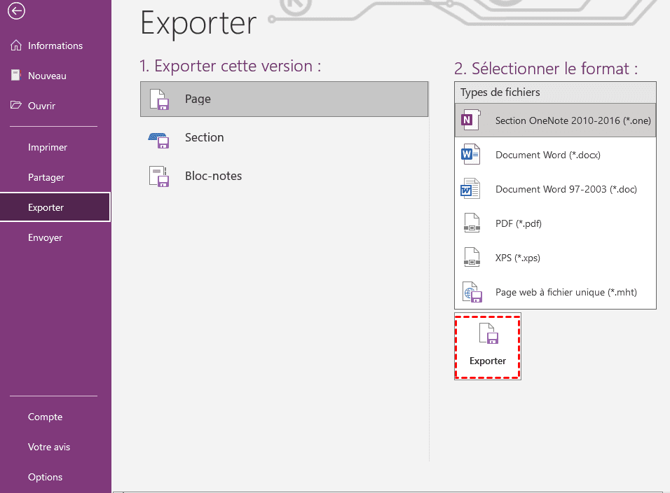Comment récupérer OneNote sur un autre PC