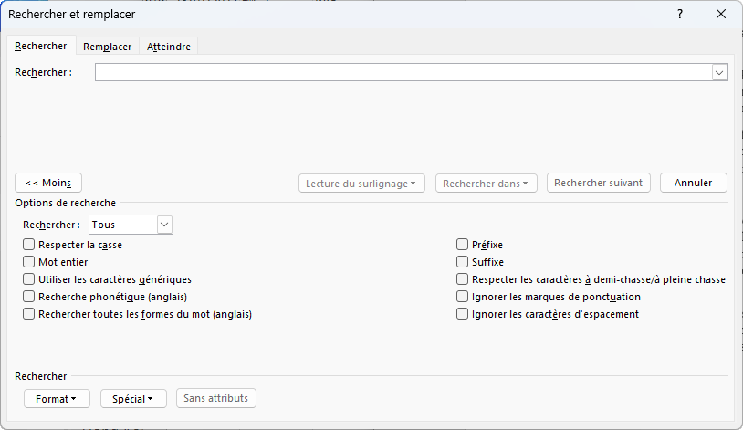 Comment rechercher un mot dans un document Word et récupérer des données