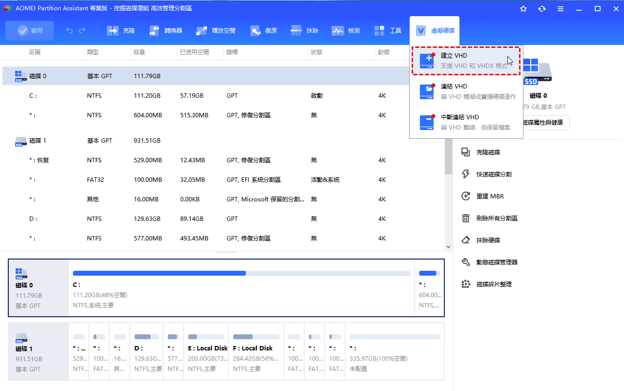 虛擬硬碟軟體推薦：VHD/VHDX建立、掛載技巧與工具對比